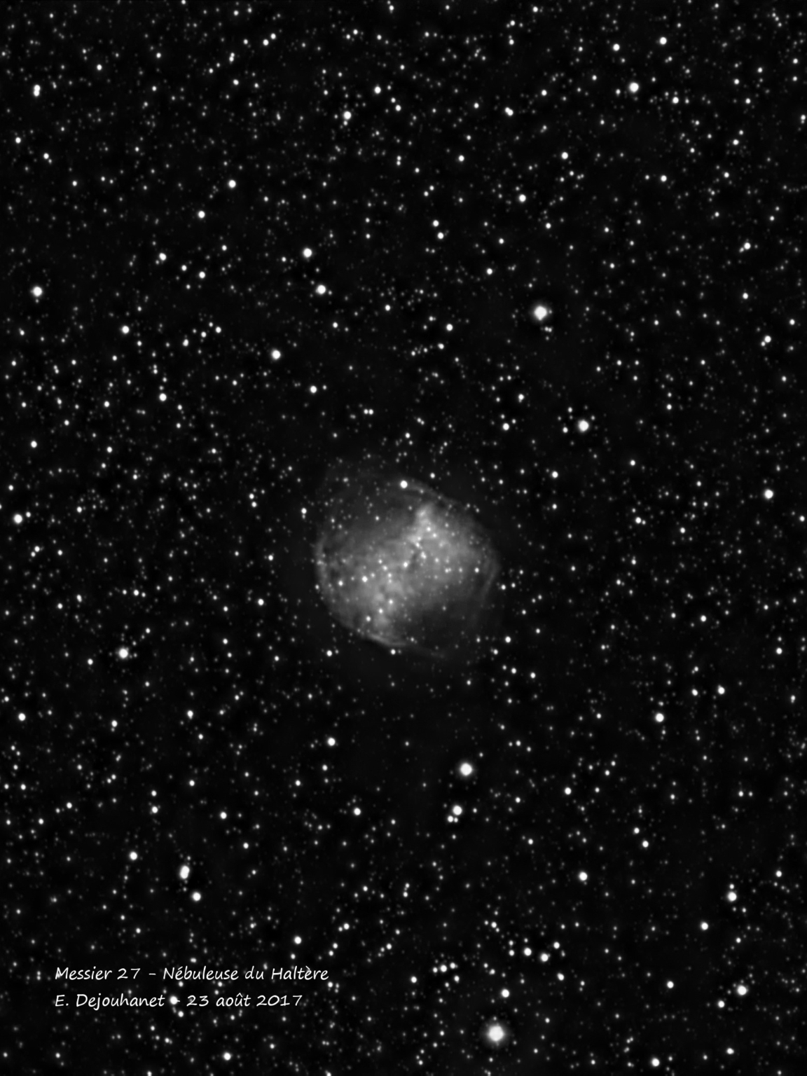 Messier 27 – 2017 – Starry Nights in French Brittany